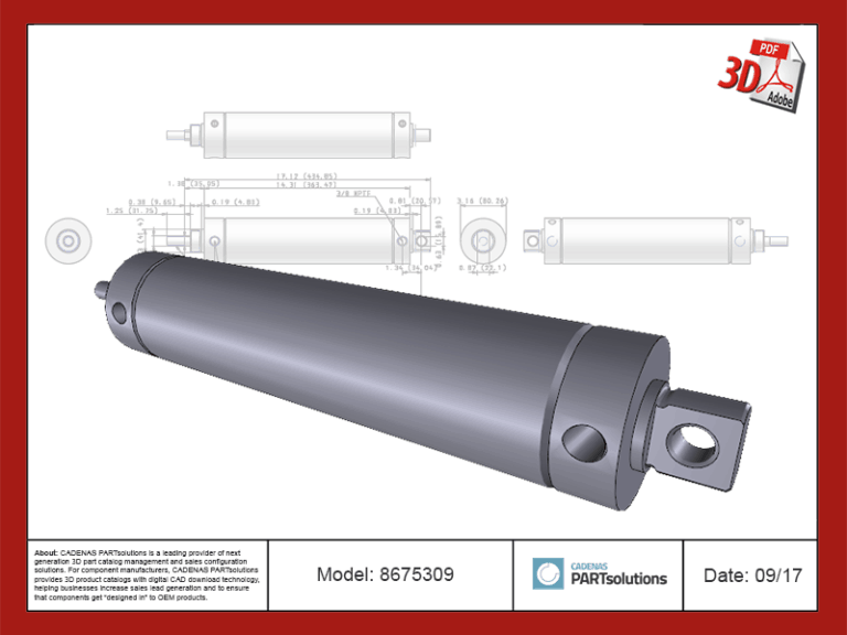 Create Interactive 3D PDF Data Sheets for Your CAD Models